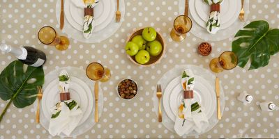 DII Vinyl Tablecloth Table Linens