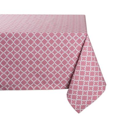 DII Nautical Blue Lattice Tablecloth, 60 x 84in.,Rose Pink at Tractor ...