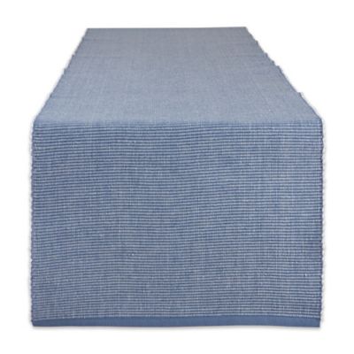 DII 2-Toned Ribbed Table Runner, 13 x 72 in.,Stonewash Blue at Tractor ...
