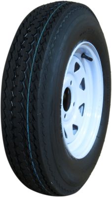 Hi-Run 4.8-12 6PR Tire and 12x4 4-4 Wheel Assembly, 4 Lug, 990 lb. Max ...