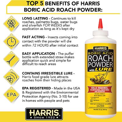 Harris 453g Boric Acid Roach Powder at Tractor Supply Co.