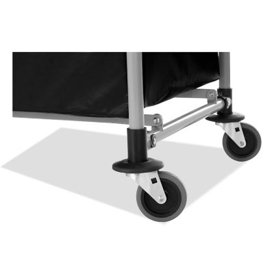 Rubbermaid 220 lb. 8-Bushel Collapsible Steel X-Cart, Black/Silver