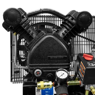 Industrial Air Contractor 1.6 HP Vertical Belt Drive 120V Single Stage ...