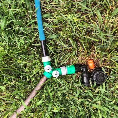 Quick Snap 5,000 sq. ft. Buried Sprinklers, Hose Connectors, Hose Line ...