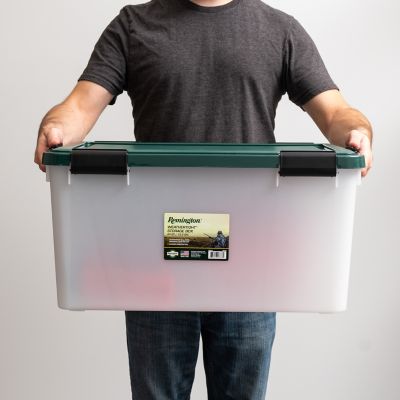 IRIS USA Remington Weather-Tight Storage Boxes, 23.63 in. x 17.75 in. x ...