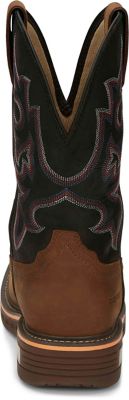 Justin Men's Commander Resistor Square Nano Composite Toe Work Boots ...