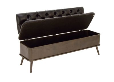 Harper & Willow Iron Industrial Storage Bench at Tractor Supply Co.