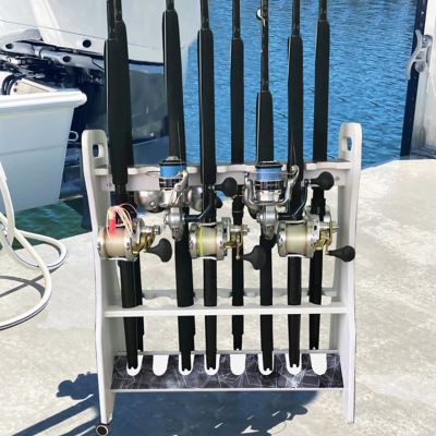 Rush Creek Creations 16-Rod Saltwater Rolling Rod Rack at Tractor ...