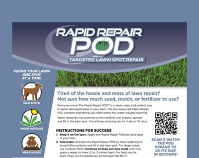 Rapid Repair Pod 15 oz. 15 sq. ft. Sun and Shade Lawn Spot Grass Seed ...