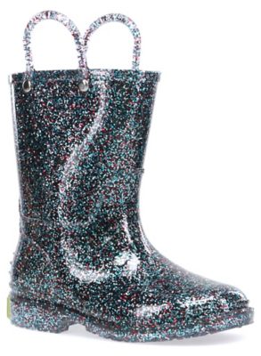 Western Chief Glitter PVC Rain Boots, 9,Multi at Tractor Supply Co