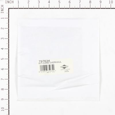 Briggs & Stratton Carburetor Overhaul Kit for Select Briggs & Stratton ...