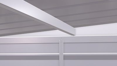 Arrow 8 x 4ft. Select Steel Storage Shed, Flute Grey