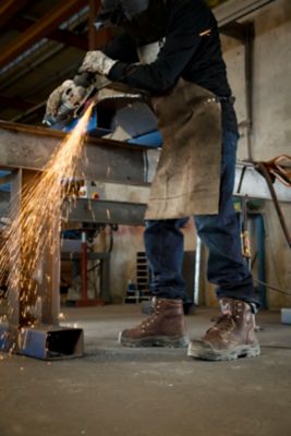 Steel Blue Men's Steel Toe Argyle Met Bump Cap Met Guard Work Boots, 6 in.