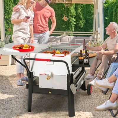 Creole Feast 150 qt. Double Sack Crawfish Boiler, Outdoor Stove Propane ...