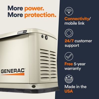 Generac 24,000-Watt Dual-Fuel Guardian Whole Home Standby Generator ...
