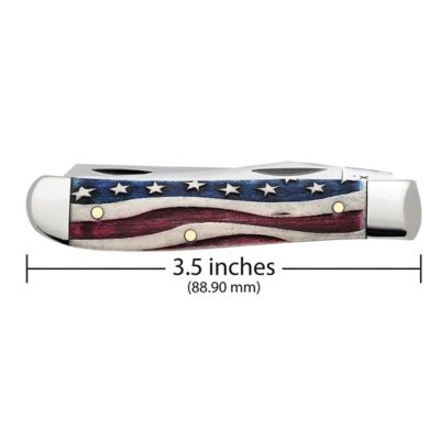 Case Cutlery 2.7 in. and 2.75 in. Star Spangled Banner Mini Trapper ...