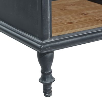 Harper & Willow 2-Shelf Farmhouse Wood Cabinet, 31 in. x 31 in. x 16 in ...