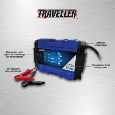 Traveller 6A 12V Smart Battery Charger at Tractor Supply Co.