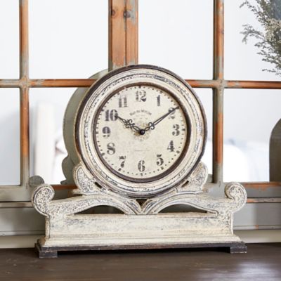 Harper & Willow Wooded Country Wall Clock, 15 in. x 16 in. x 4 in ...