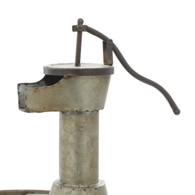 Harper & Willow Grey Iron Farmhouse Water Fountain, 18 in. x 15 in. x ...