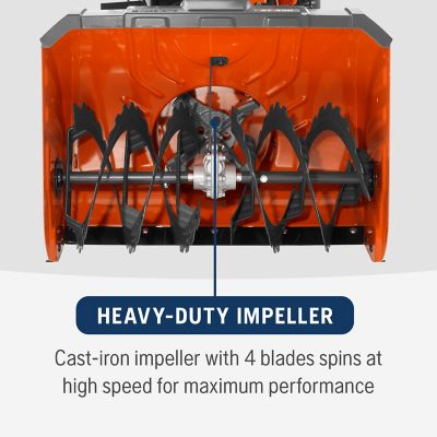 Husqvarna 24 in. ST424 301cc EFI 8.5 HP 2-Stage Electric Start Gas Snow ...