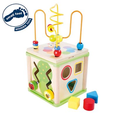 Legler Small Foot Wooden Toys Sweet Little Bugs 5-Sided Activity Cube ...