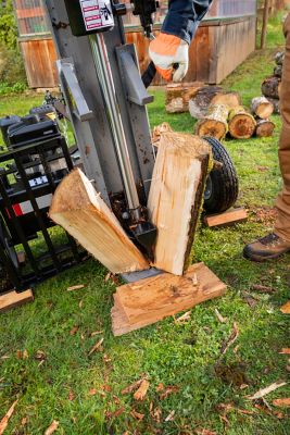 Oregon 30-Ton Gas-Powered Horizontal/Vertical Log Splitter, Log Catcher ...