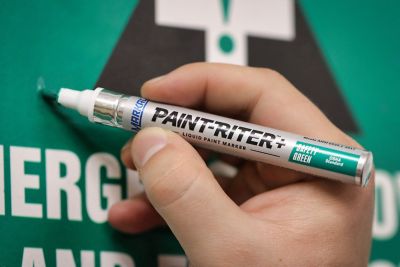MARKAL Paint-Riter + Safety Liquid Paint Marker, Green at Tractor ...