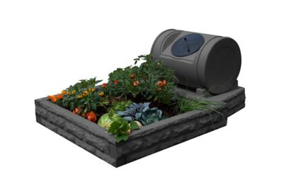 Good Ideas Garden Wizard 4 ft. Stone Self Watering Landscape Border ...