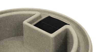 Good Ideas 50 gal. Impressions Downton Rain Saver Barrel, Sandstone ...