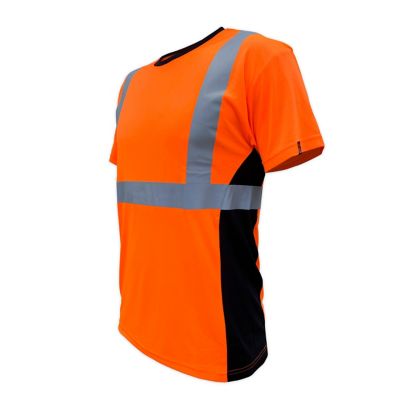 SafetyShirtz Unisex SS360 Basic ANSI Class 2 T-Shirt with Vented Sides ...