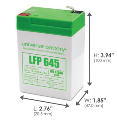 Universal Power Group 6V 4.5Ah Lithium LFP Battery at Tractor Supply Co.