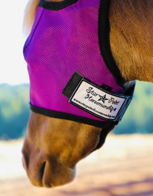 Star Point Horsemanship Miniature Horse/Pony UV Fly Mask without Ears ...