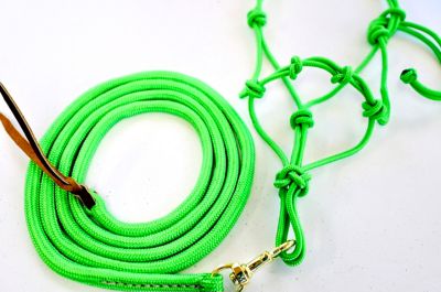 Star Point Horsemanship Miniature Horse/Pony 4-Knot Rope Halter with ...