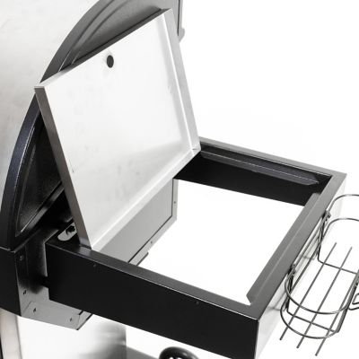 USSC Grills 730 sq. in. Stainless Steel Wood Pellet Grill and Smoker, Gray