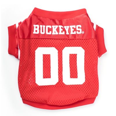 The License House Ohio State Buckeyes Dog LoGo Pet Jersey, M,Scarlet at ...