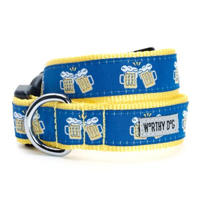 Worthy Dog Adjustable Cheers! Dog Collar, S,Navy at Tractor Supply Co