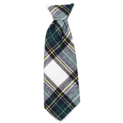 Worthy Dog Flannel Plaid Adjustable Neck Tie Pet Collar Accessory, S ...