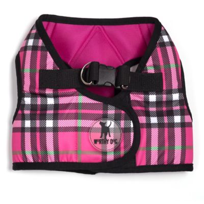 Worthy Dog Reflective Plaid Sidekick Dog Harness Vest, M,Hot Pink at ...