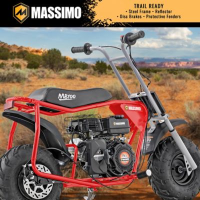 Massimo MB100 2.5 HP 79cc Gas Mini Bike Motorcycle, Black at Tractor ...