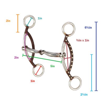 Tough-1 2-1/4 in. Shank Antique Brown Gag Snaffle Bit at Tractor Supply Co.