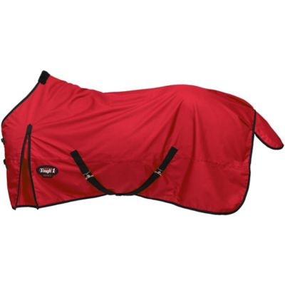 Tough1 Basics 1200D Waterproof Poly Horse Turnout Sheet, 81 in.,Red at ...