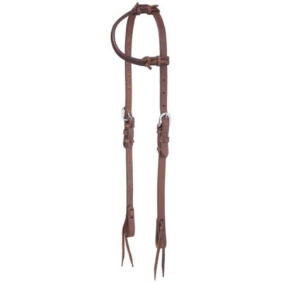 Tough-1 Harness Leather Single Ear Headstall with Tie Ends at Tractor ...