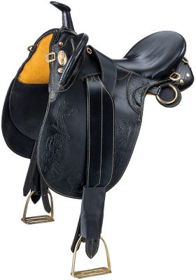 Tough1 Australian Outrider Collection Stock Poley Saddle with Horn, L ...