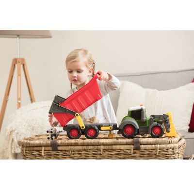 Dickies Toys 25 in. Happy Fendt Toy Farm Truck and Trailer at Tractor ...