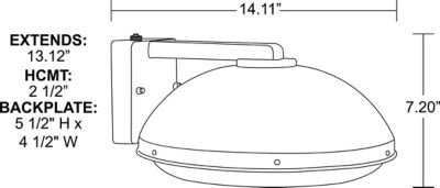 SOLUS 1-Light Bronze LED Energy Star Outdoor Commercial Area Wall-Mount ...