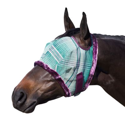 Kensington Signature Draft Fly Mask w/Plush Fleece Trim, S,Imperial ...