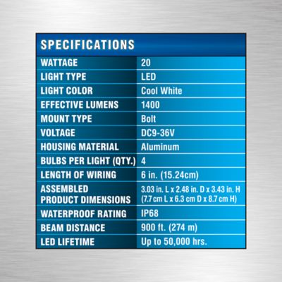 Traveller 1,400-Lumen LED Pod Lights, 3 in., 2-Pack at Tractor Supply Co.