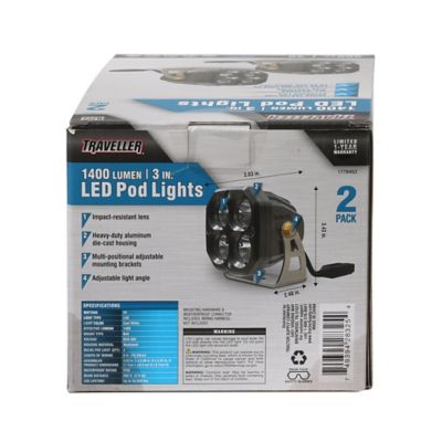 Traveller 1,400-Lumen LED Pod Lights, 3 in., 2-Pack at Tractor Supply Co.