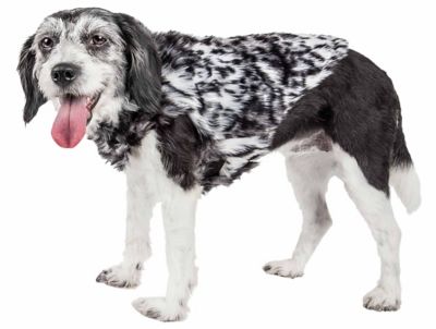 Pet Life Luxe Paw Dropping Designer Tiger Pattern Mink Fur Dog Jacket ...